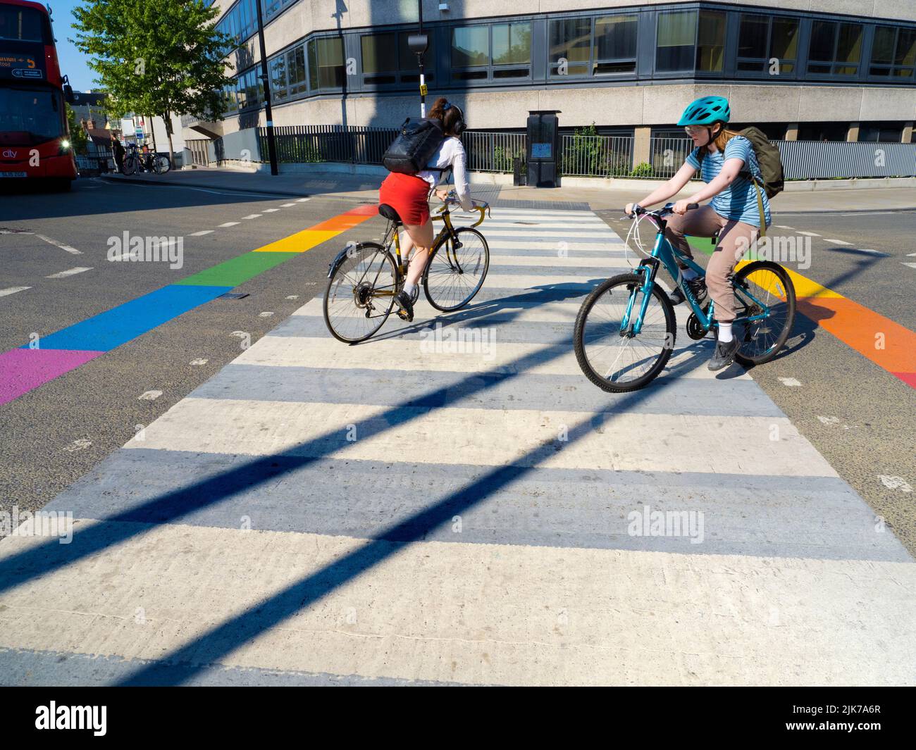 Rainbow pedestrian crossing bicycle hi-res stock photography and images ...
