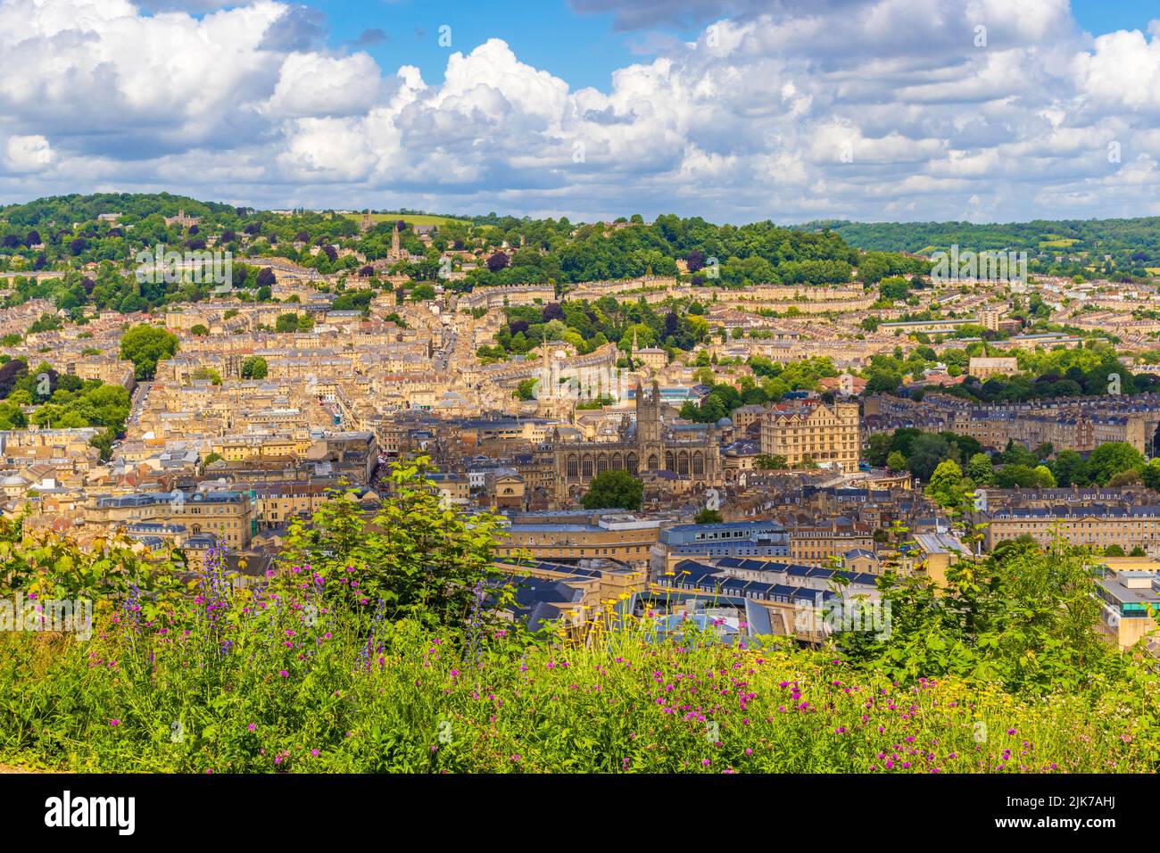 amazing perspective to look over Bath from its south east side from ...