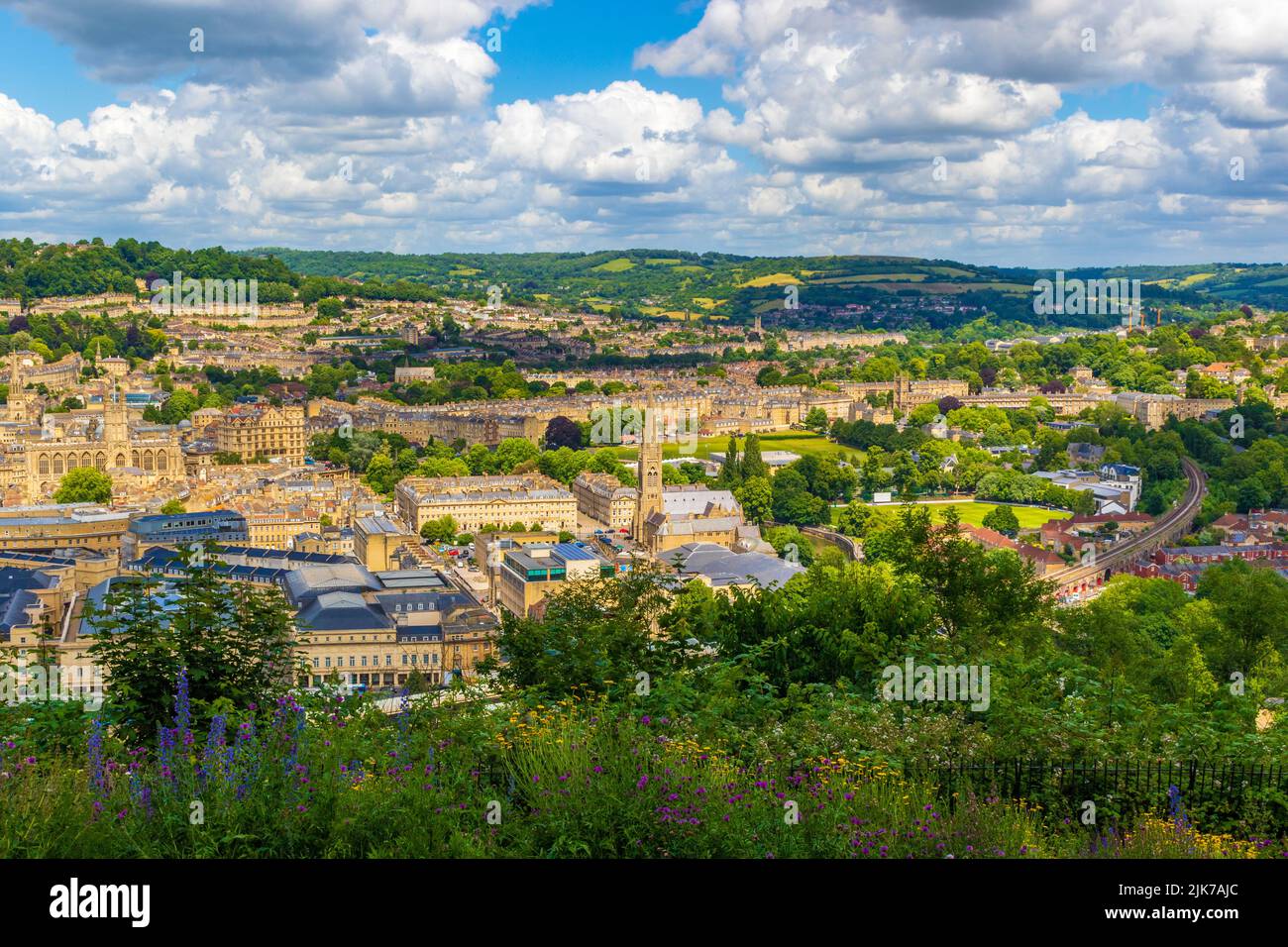 amazing perspective to look over Bath from its south east side from ...
