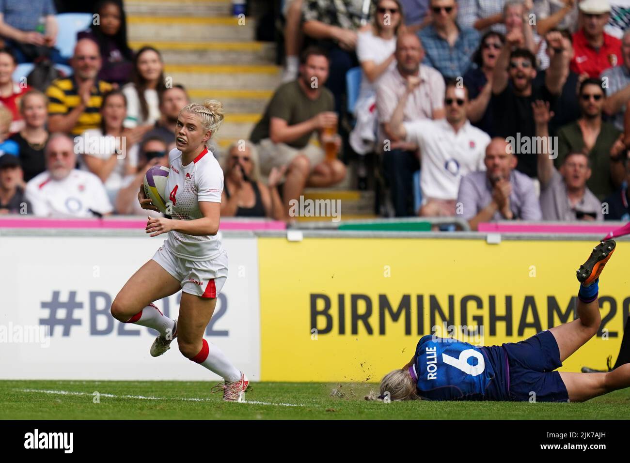 England's Grace Compton in action during England vs Scotland in the ...