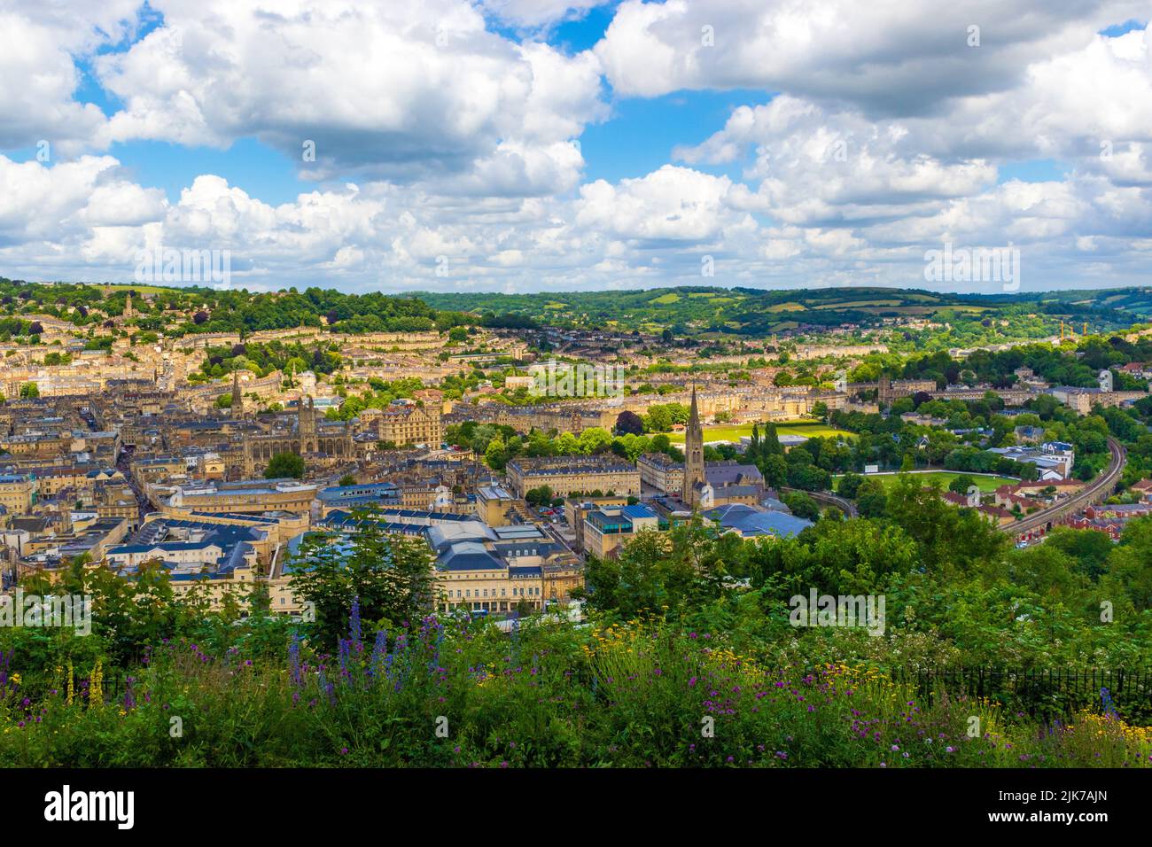 amazing perspective to look over Bath from its south east side from ...