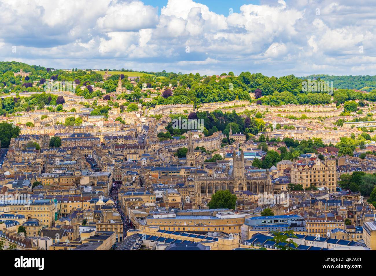 amazing perspective to look over Bath from its south east side from ...
