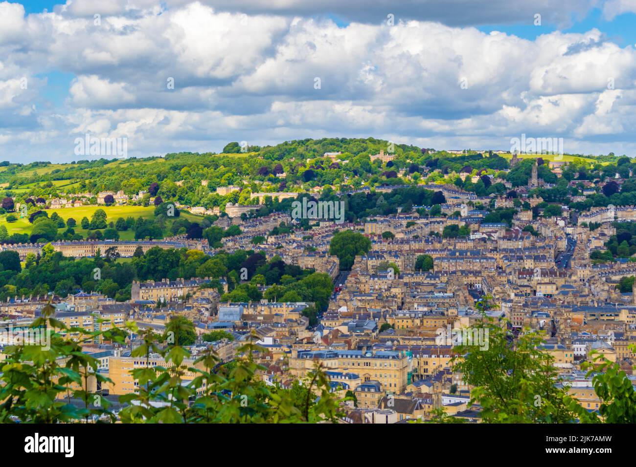 amazing perspective to look over Bath from its south east side from ...