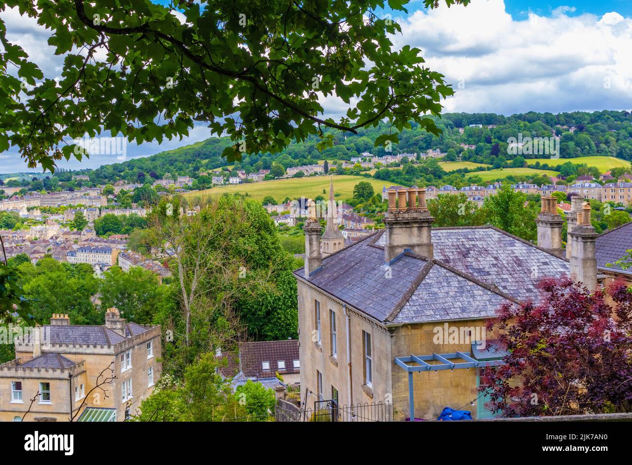 amazing perspective to look over Bath from its south east side from ...