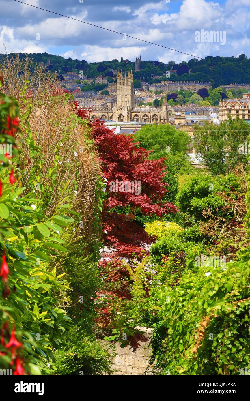 Traditional houses at Bathwick Hill in Bath-the largest city in the ...