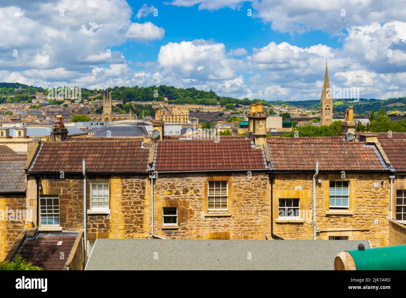 Traditional houses at Bathwick Hill in Bath-the largest city in the ...