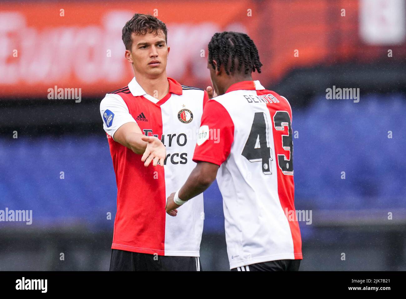 Rotterdam, Netherlands. 31 July 2022. Cole Bassett of Feyenoord ...