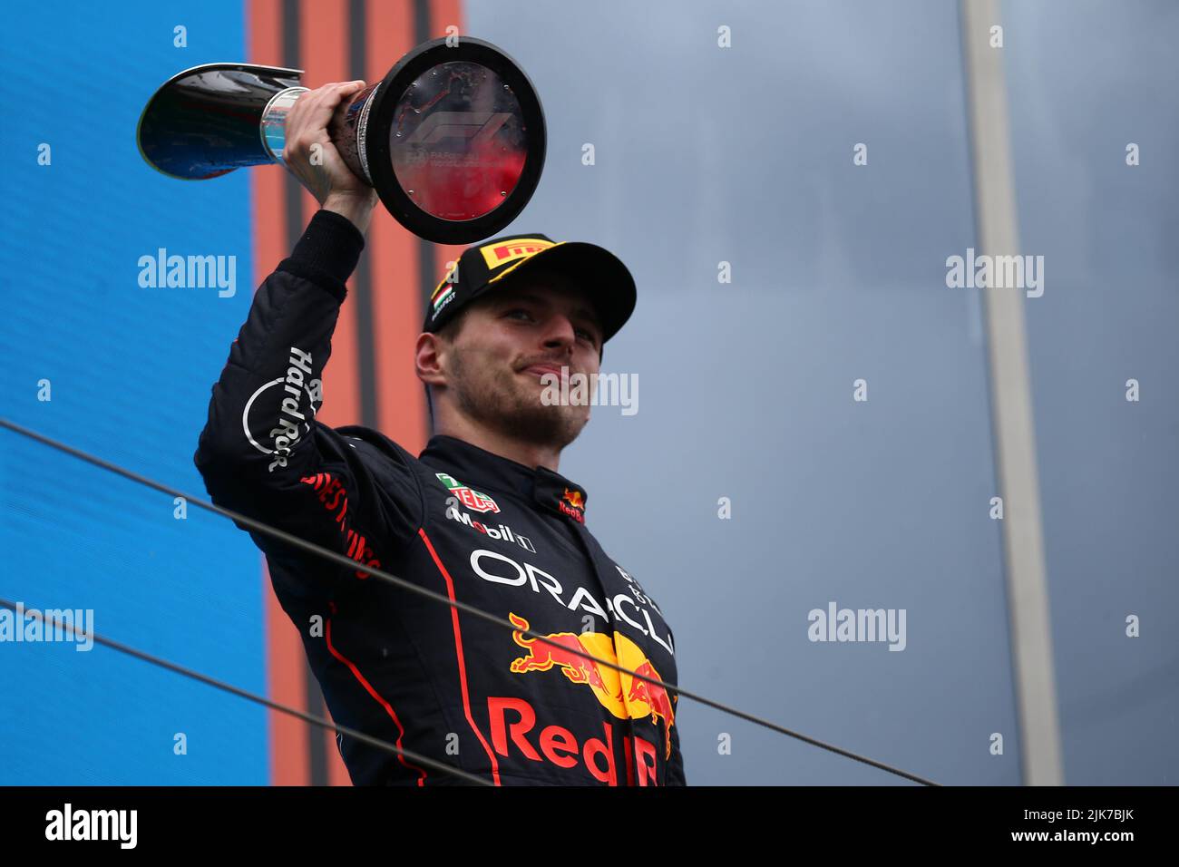 Max Verstappen of Red Bull Racing celebrates after winning the F1 Grand ...
