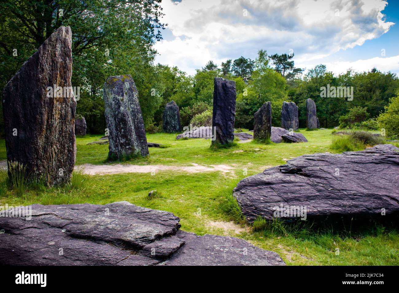 Fallen standing stone hi-res stock photography and images - Alamy