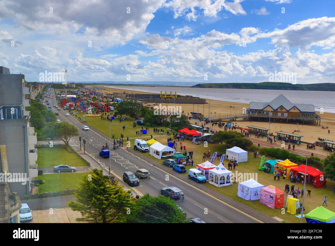View of the waterfront with Seafront Promenade and Marine Parade at ...