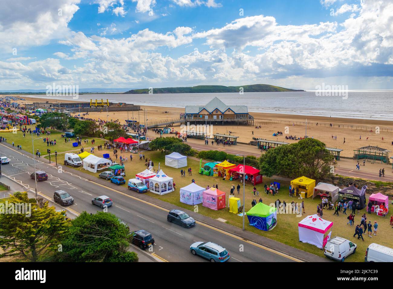 View of the waterfront with Seafront Promenade and Marine Parade at ...