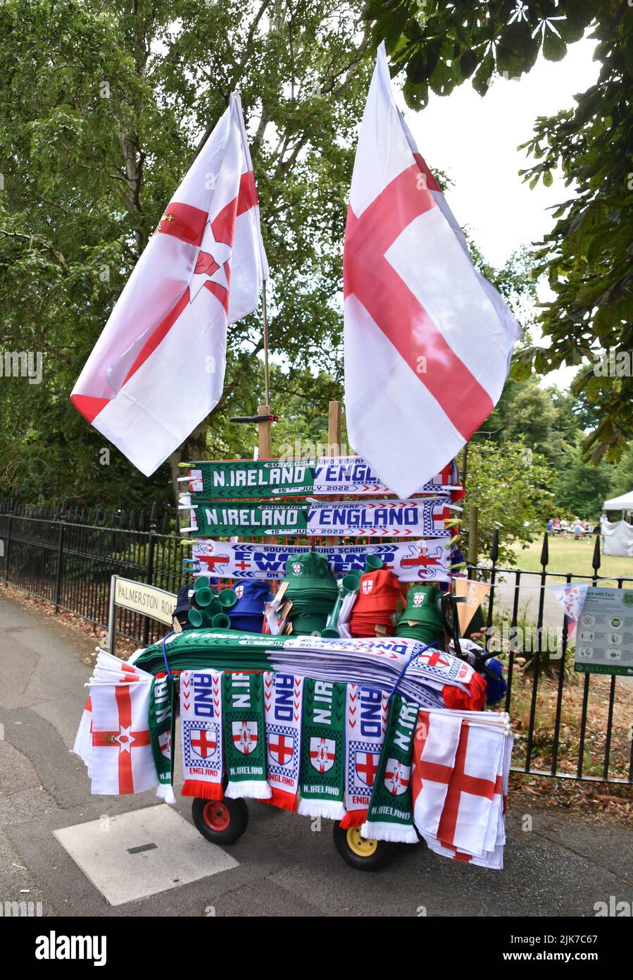 UEFA Woman's Euro's 2022 Fan Party In Palmerston Park Southampton (3rd ...