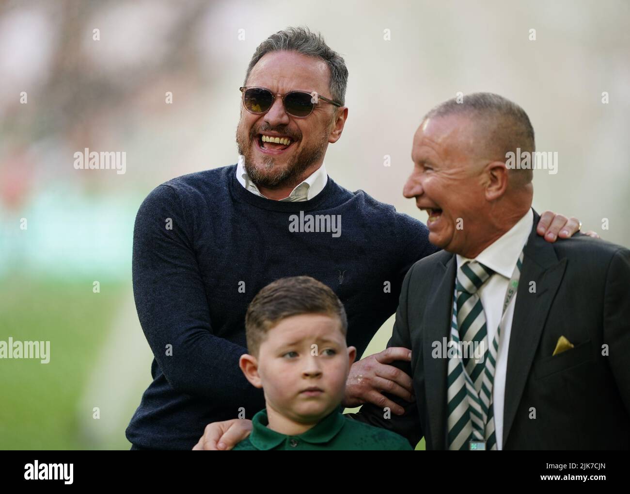 Actor James McAvoy makes the half time draw during the cinch ...