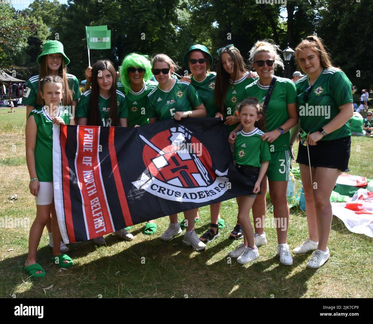 UEFA Woman's Euro's 2022 Fan Party In Palmerston Park Southampton (3rd ...