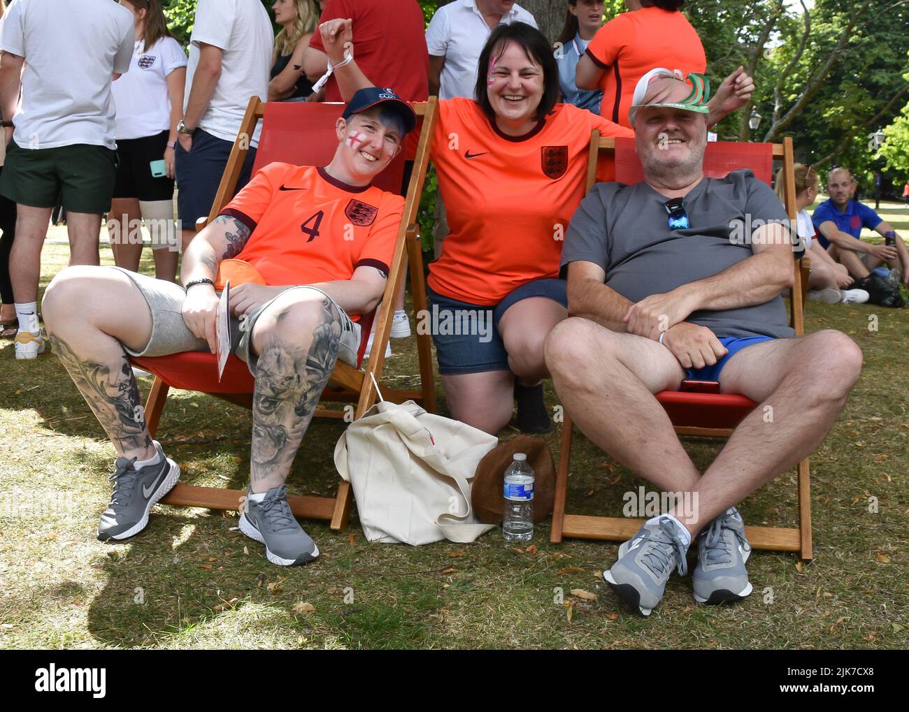 UEFA Woman's Euro's 2022 Fan Party In Palmerston Park Southampton (3rd ...