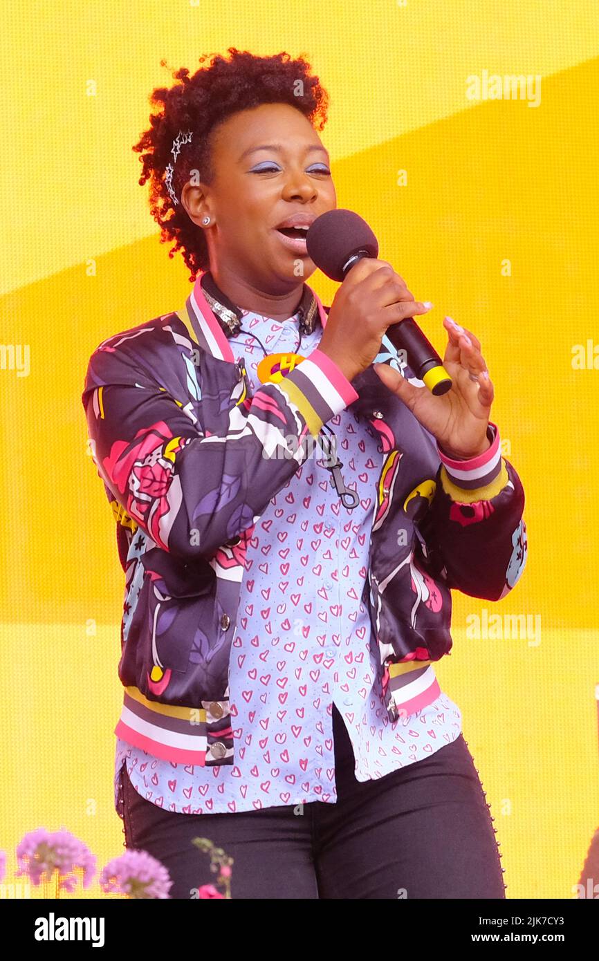 Lulworth, UK. 31st July, 2022. British musician, actor, dancer, singer ...