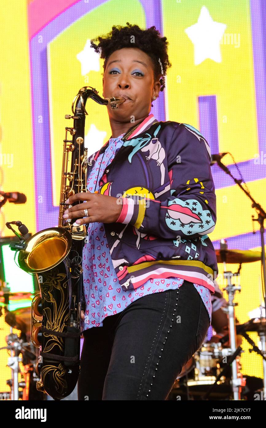 Lulworth, UK. 31st July, 2022. British musician, actor, dancer, singer ...