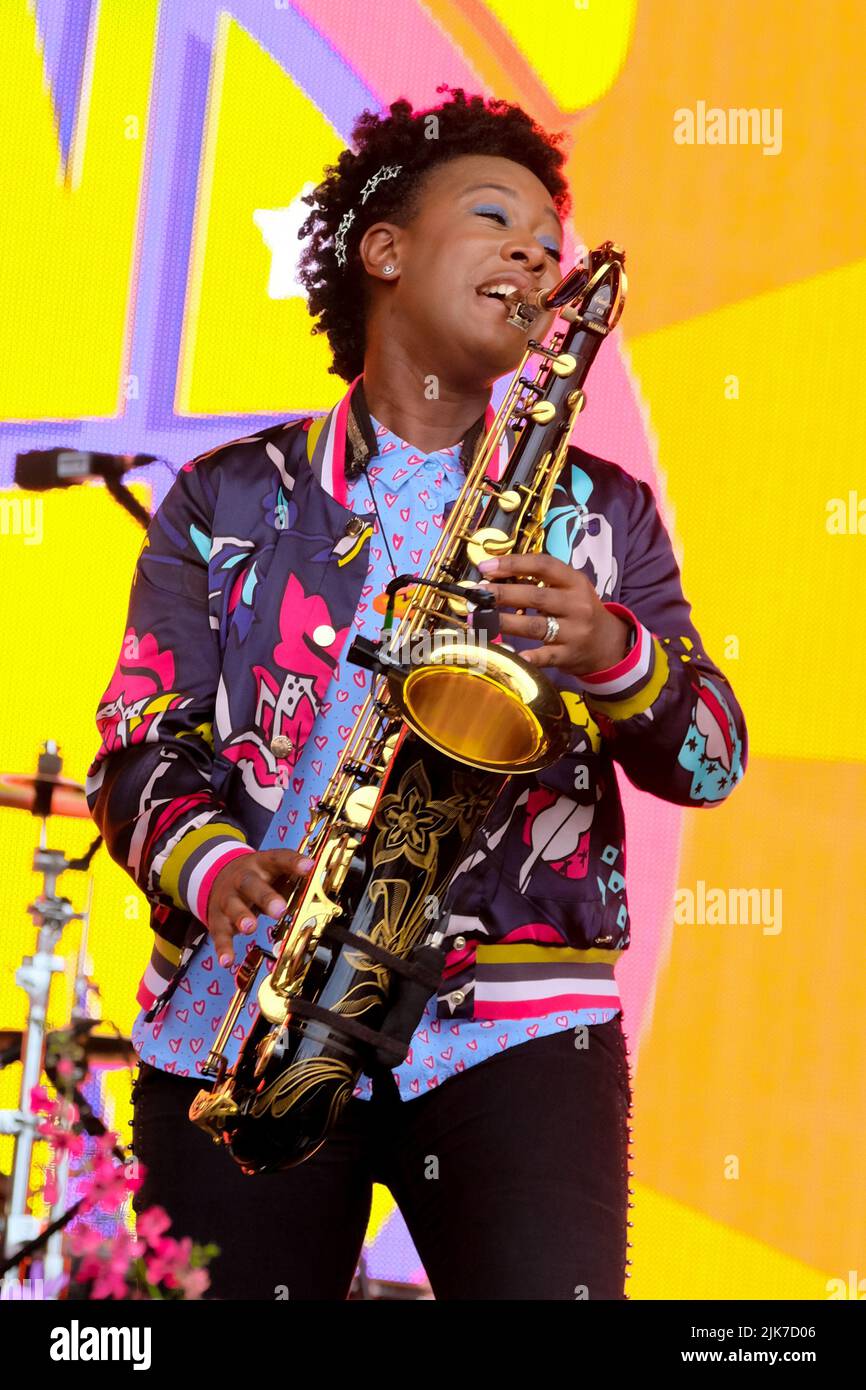 Lulworth, UK. 31st July, 2022. British musician, actor, dancer, singer ...