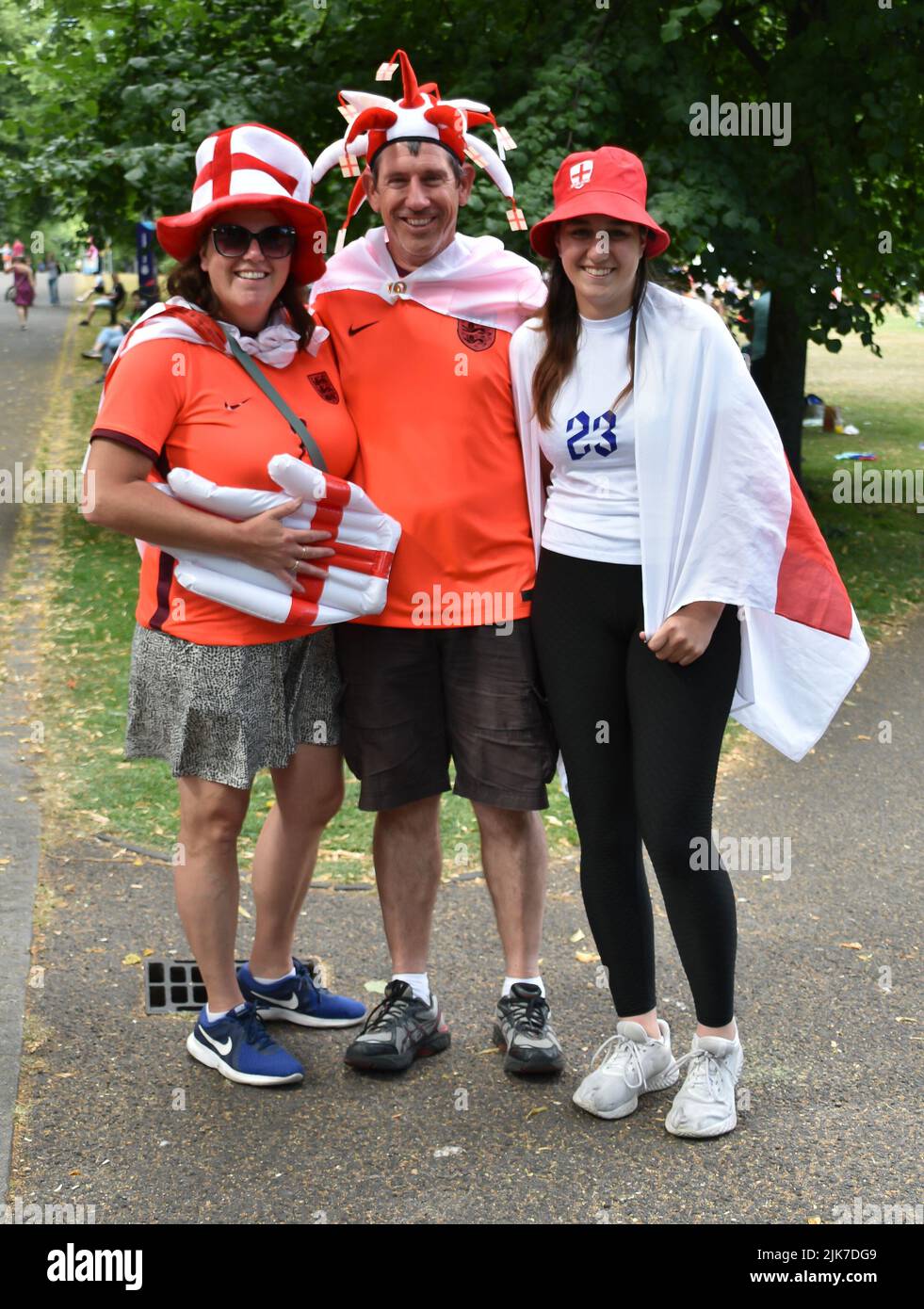 UEFA Woman's Euro's 2022 Fan Party In Palmerston Park Southampton (3rd ...