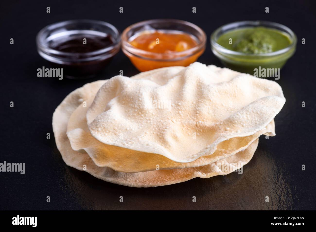 Indian roasted snack papad hi-res stock photography and images - Alamy