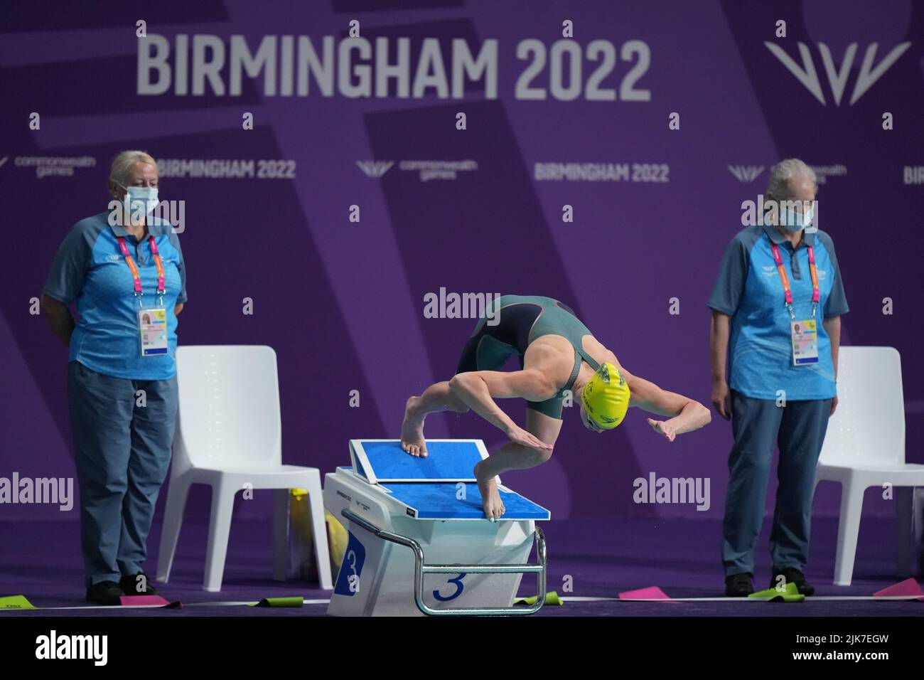 Australia’s Alex Perkins in action during the Women’s 50m Butterfly ...