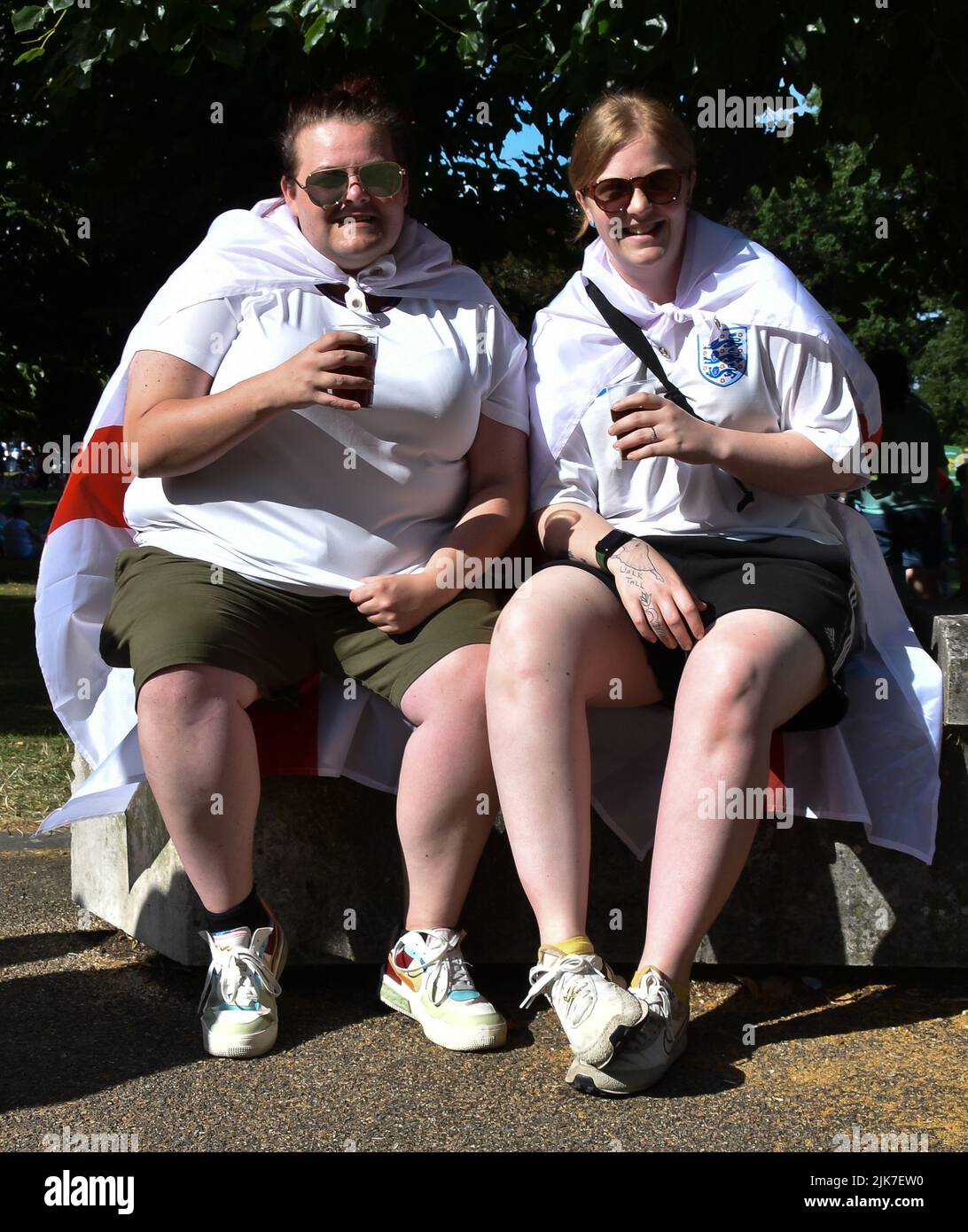UEFA Woman's Euro's 2022 Fan Party In Palmerston Park Southampton (3rd ...