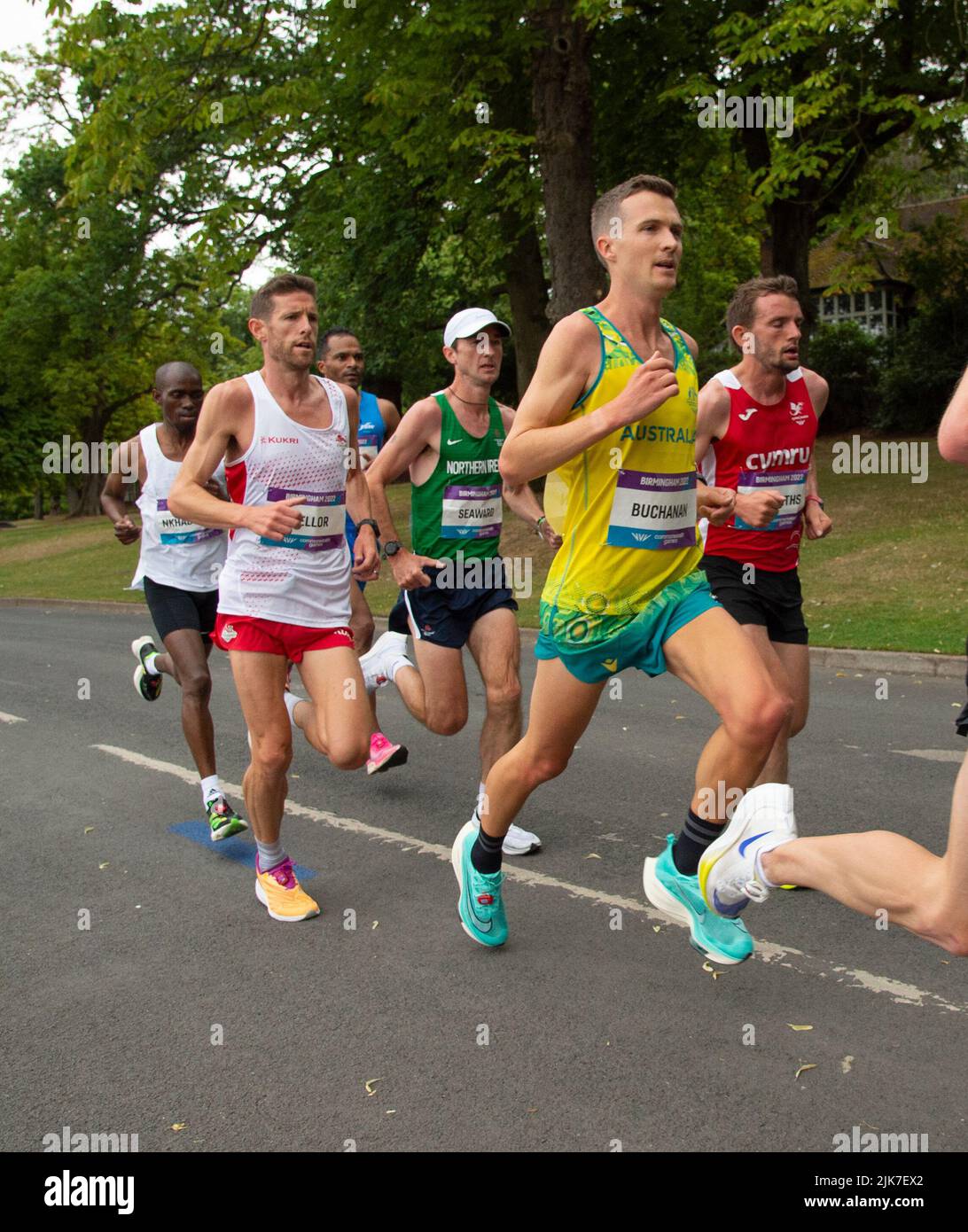 Andrew Buchanan (AUS) competing in the men's marathon on day two of the ...