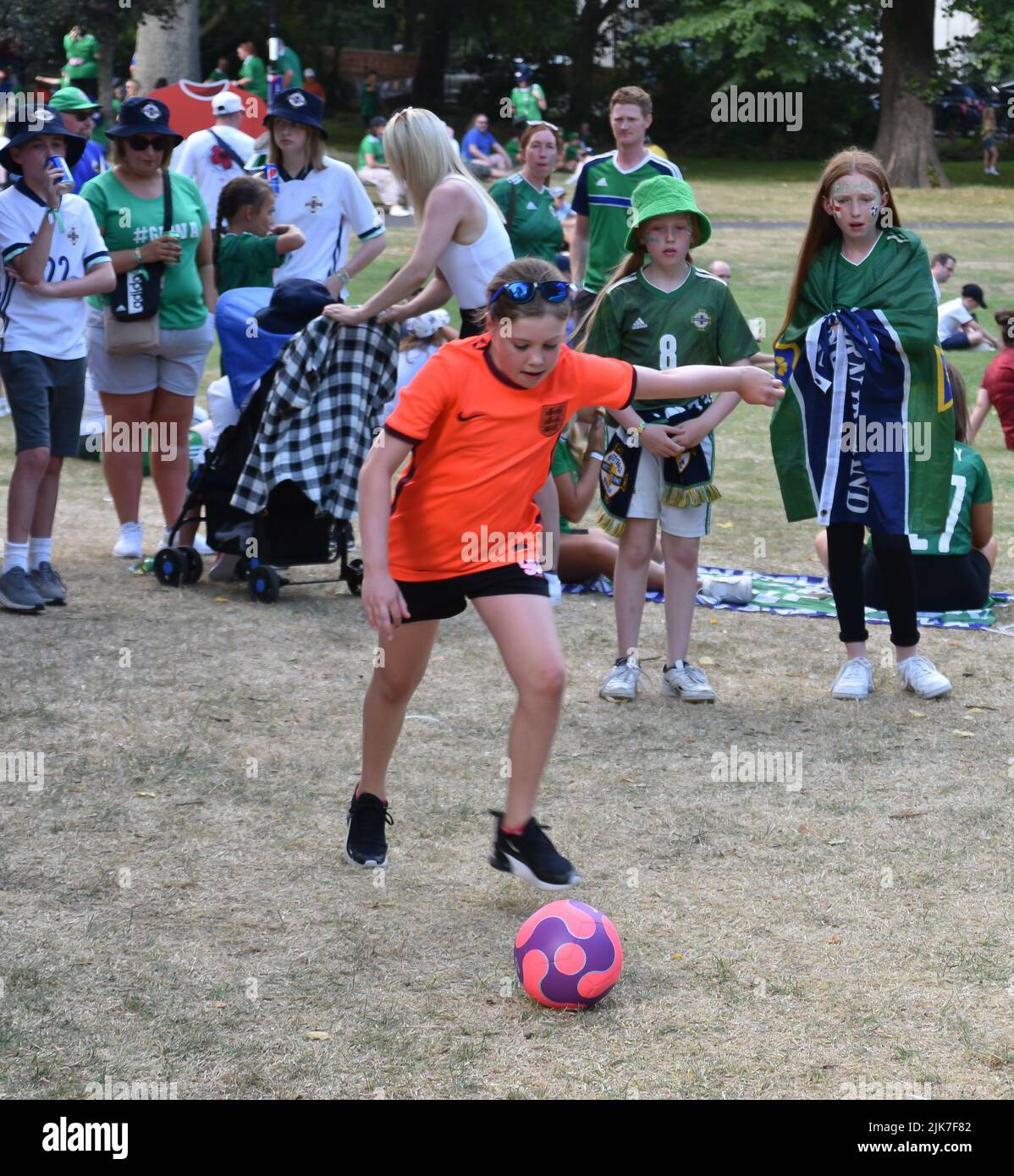 UEFA Woman's Euro's 2022 Fan Party In Palmerston Park Southampton (3rd ...