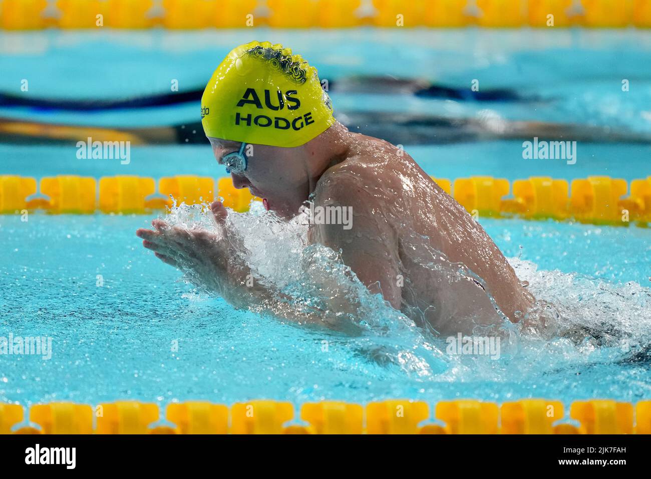Australia’s Timothy Hodge in action during the Men’s 100m Breastroke ...