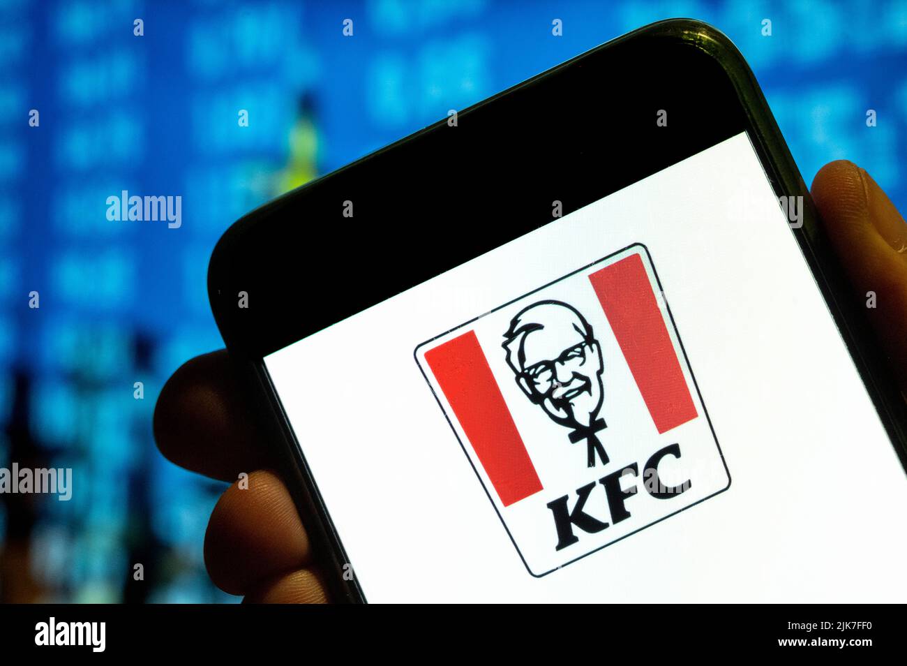 In this photo illustration, the Kentucky Fried Chicken (KFC), an ...