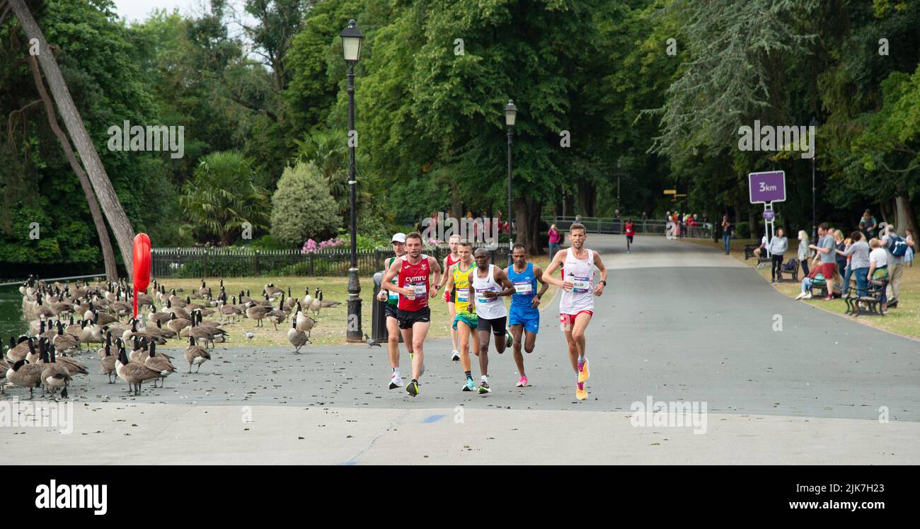 Dewi Griffiths (WAL) and Jonathan Mellor (ENG) competing in the men's ...