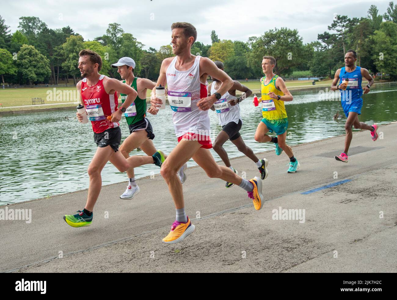 Dewi Griffiths (WAL) and Jonathan Mellor (ENG) competing in the men's ...