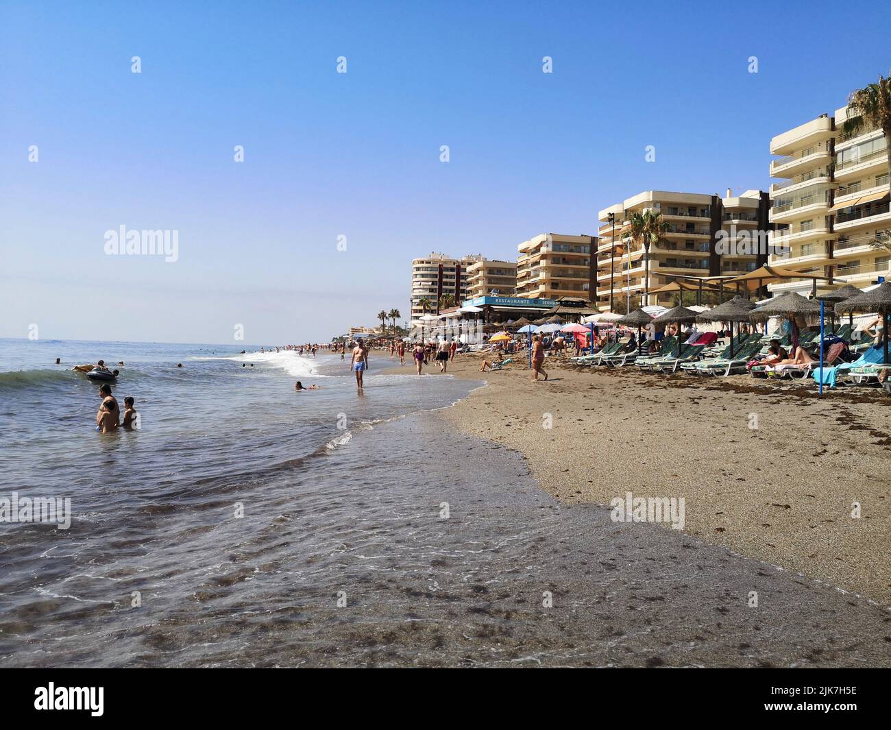 Beach of Fuengirola, Malaga province, Spain Stock Photo - Alamy