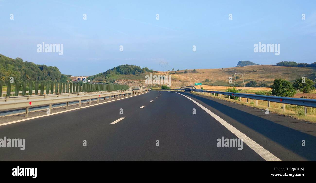 Highway in Transylvania, in Summer Stock Photo - Alamy