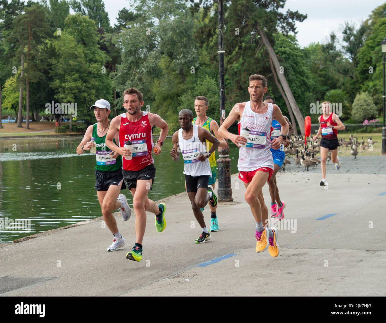 Dewi Griffiths (WAL) and Jonathan Mellor (ENG) competing in the men's ...