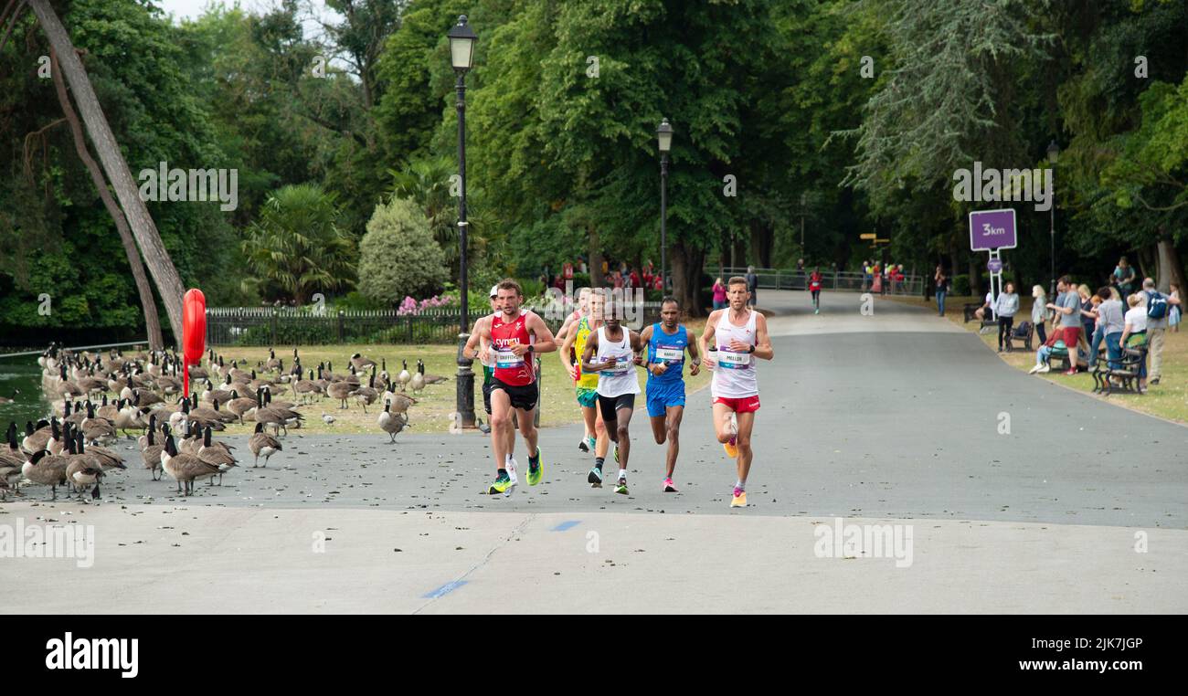 Dewi Griffiths (WAL) and Jonathan Mellor (ENG) competing in the men's ...