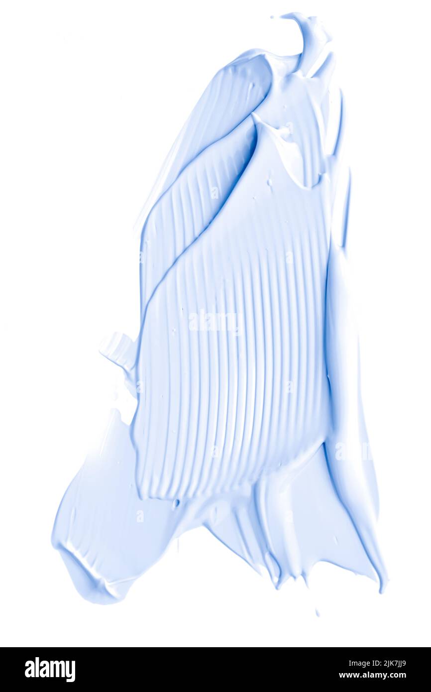 Pastel blue beauty swatch, skincare and makeup cosmetic product sample ...