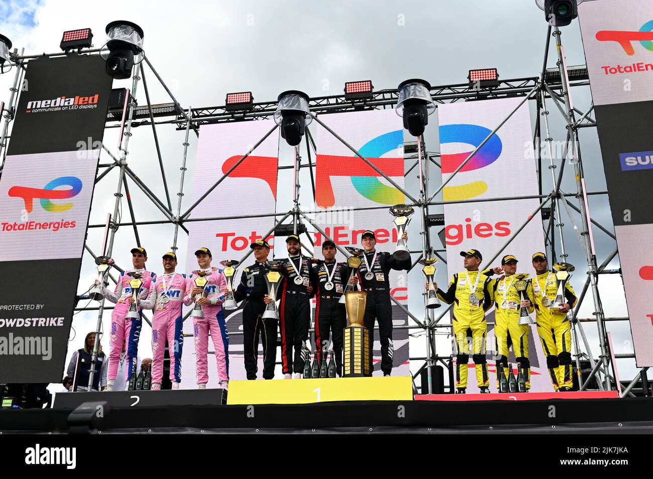 Spa, Belgium. 31st July, 2022. Podium,Raffaele Marciello, Daniel ...