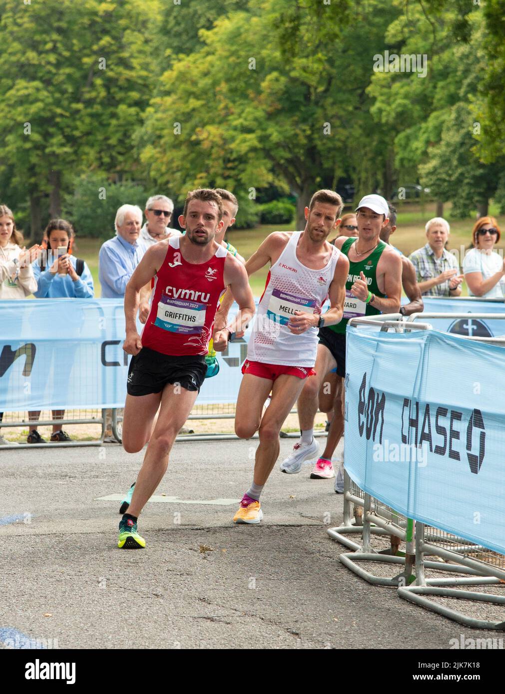 Dewi Griffiths (WAL) and Jonathan Mellor (ENG) competing in the men's ...