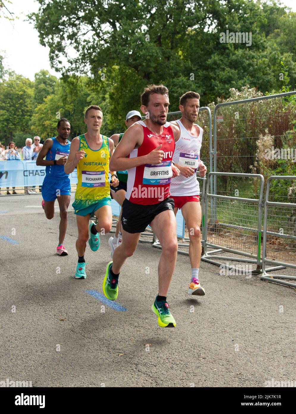 Dewi Griffiths (WAL) and Jonathan Mellor (ENG) competing in the men's ...