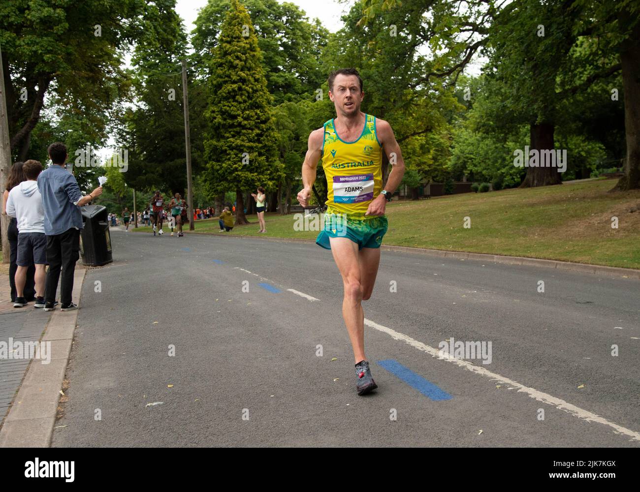 Liam Adams (AUS) competing in the men's marathon on day two of the ...