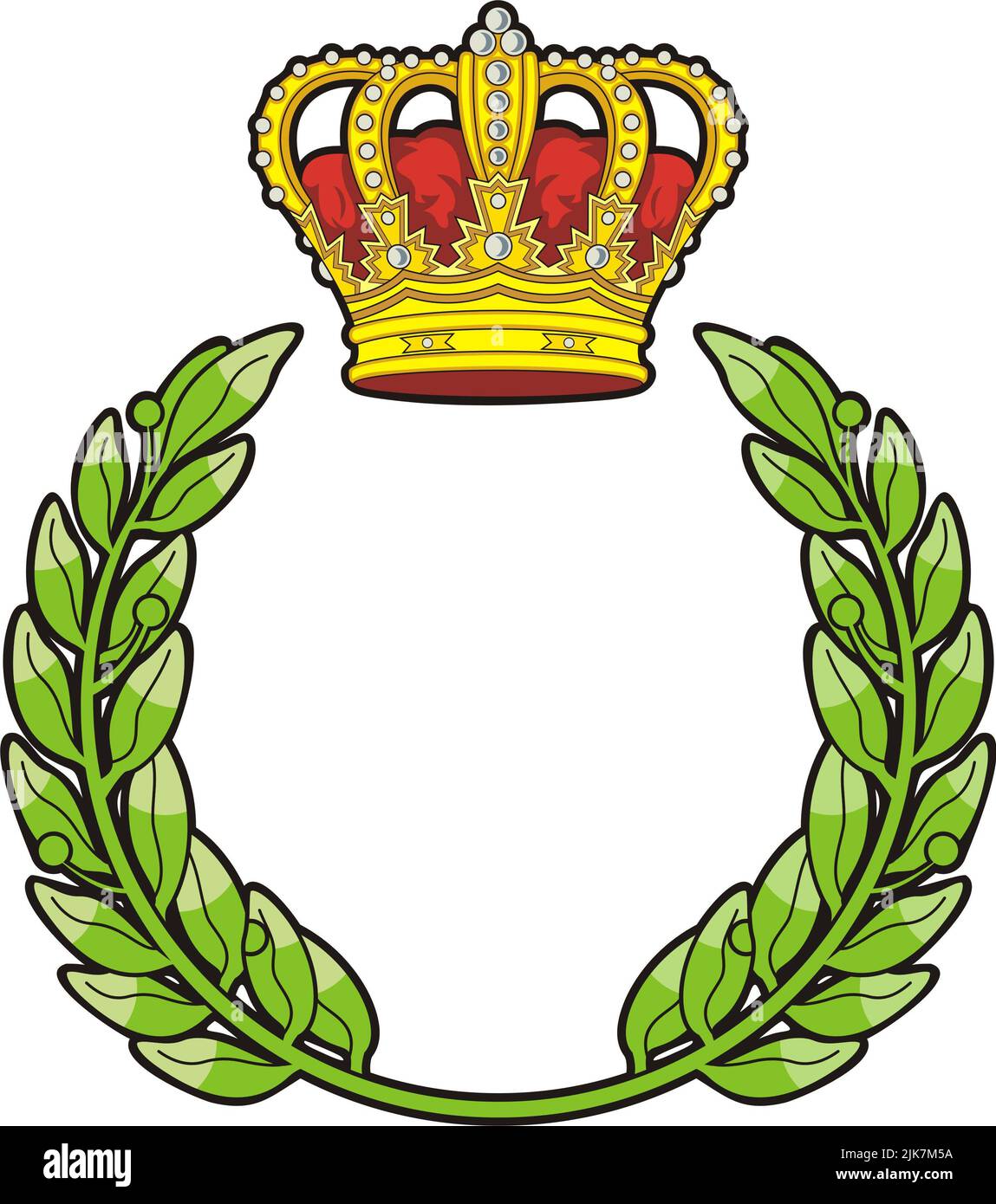 Laurel wreath and crown Stock Photo - Alamy