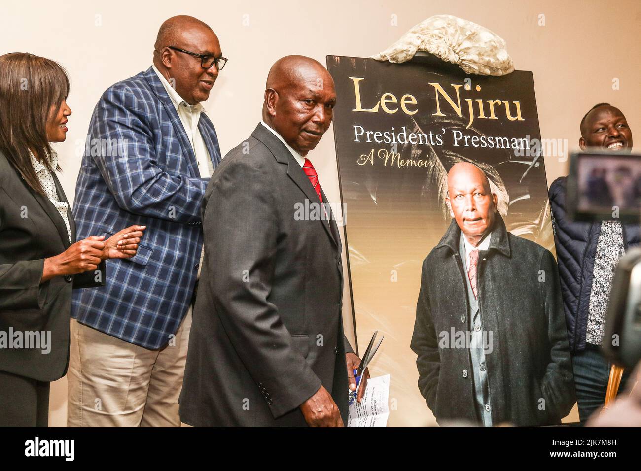 Nakuru, Kenya. 31st July, 2022. Lee Njiru (third from left) former ...