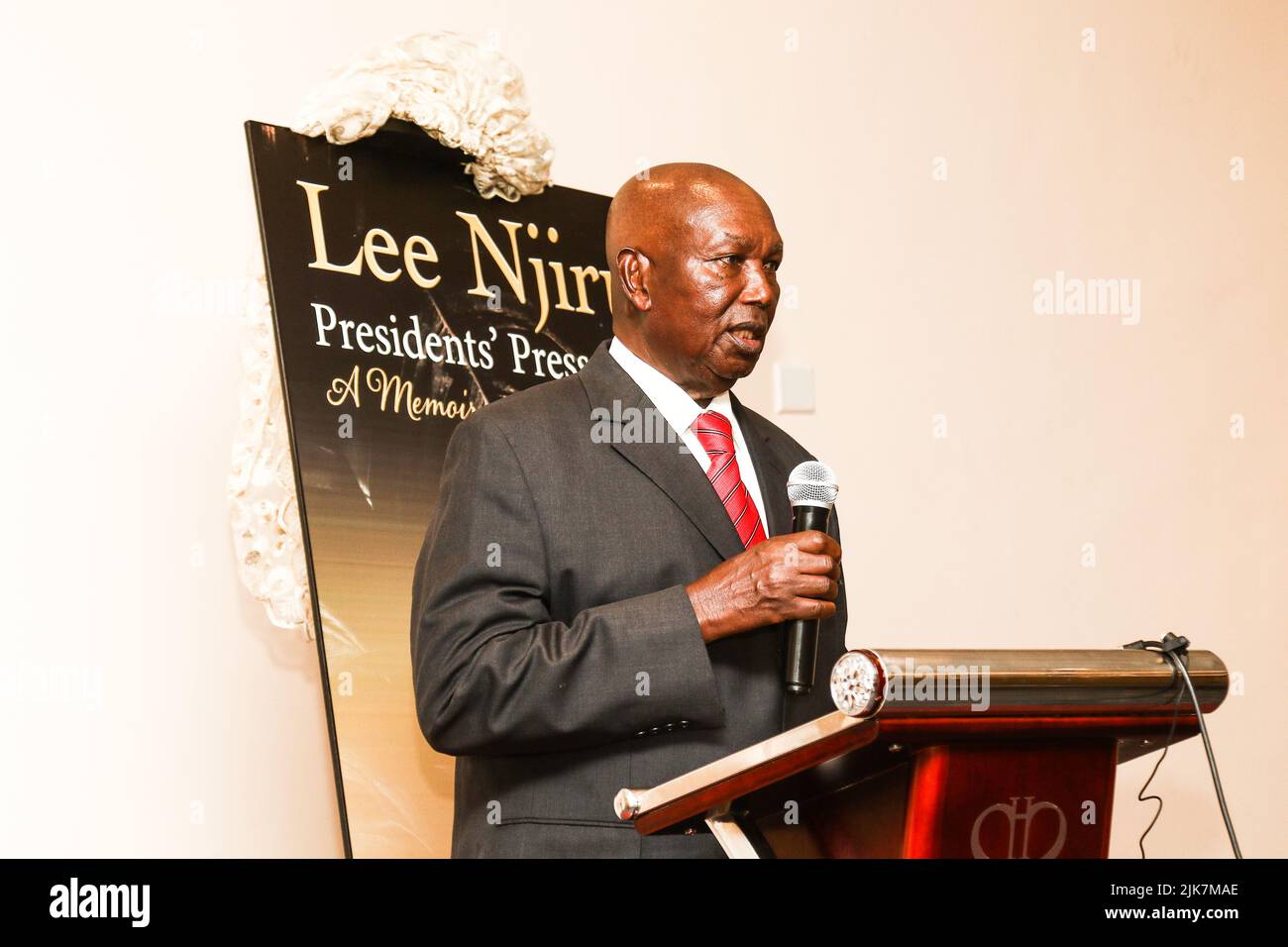 Nakuru, Kenya. 31st July, 2022. Lee Njiru, 73, former Kenya's president ...