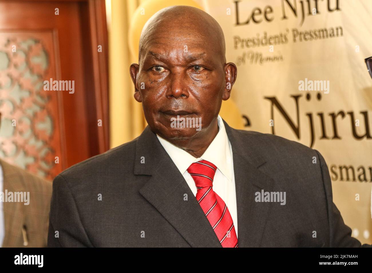 Nakuru, Kenya. 31st July, 2022. Lee Njiru, 73, former Kenya's president ...