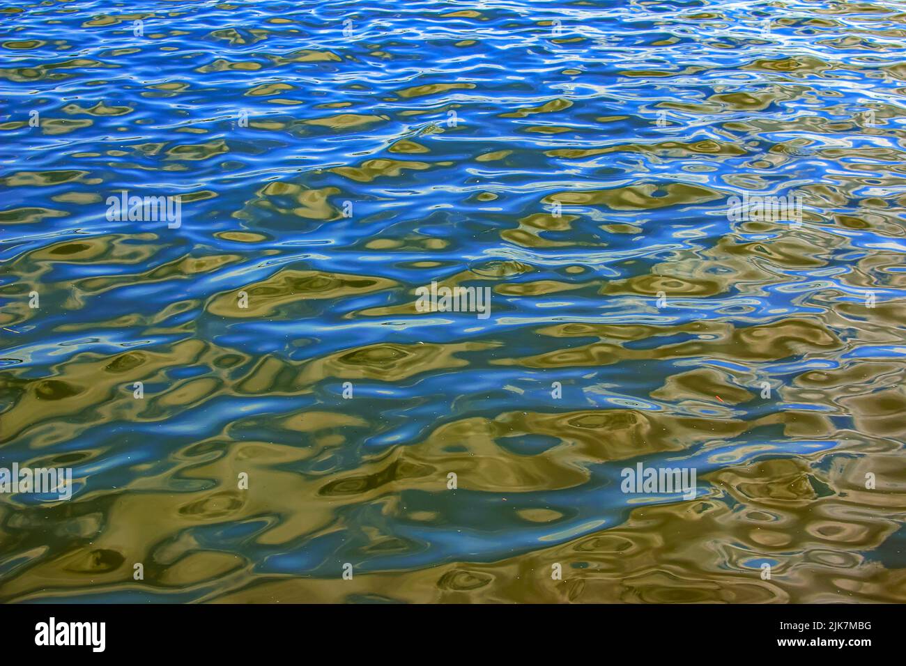 Water ripple texture background. Wavy water surface during sunset ...