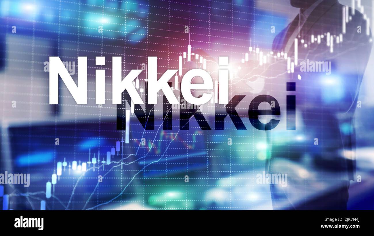 The Nikkei 225 Stock Average Index. Financial Business Economic concept ...