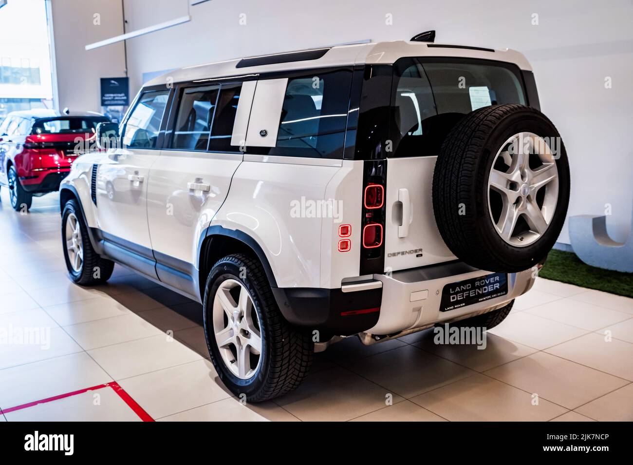 ROSTOV-ON-DON, RUSSIA - 7 DECEMBER 2020: Land Rover Defender, new ...