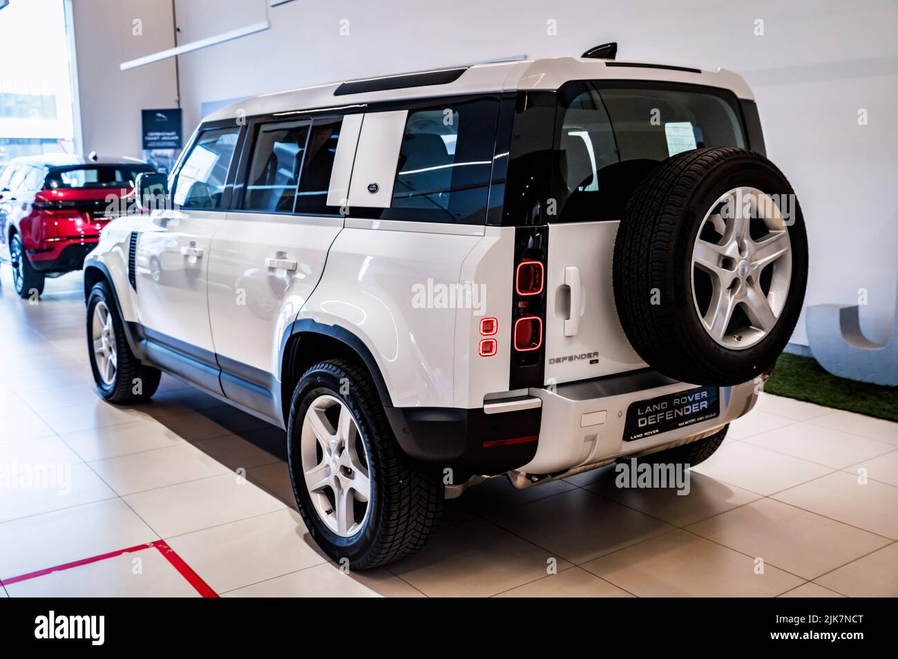 ROSTOV-ON-DON, RUSSIA - 7 DECEMBER 2020: Land Rover Defender, new ...