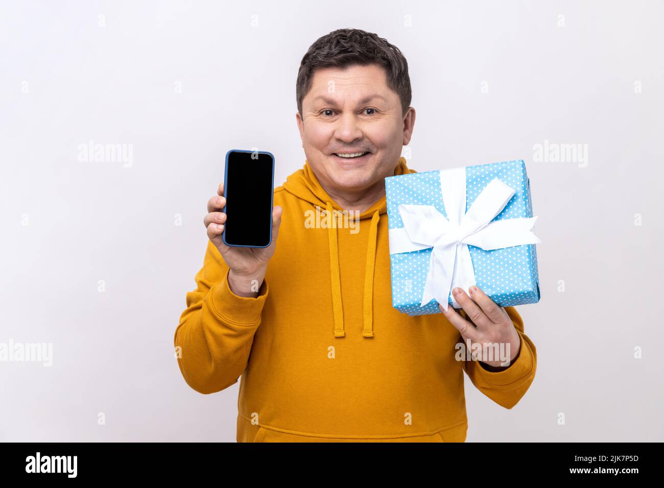 Man present white copy hi-res stock photography and images - Alamy